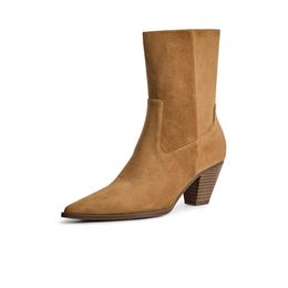 Bershka Stiefelette Damen Gr&ouml;&szlig;e 38 sand Winterschuhe