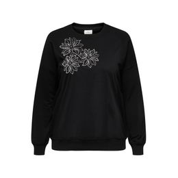 Only Carmakoma Sweatshirt Damen Gr&ouml;&szlig;e XXL schwarz / perlwei&szlig;