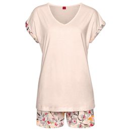 s.Oliver Shorty Damen Gr&ouml;&szlig;e M creme / rosa Sommerkleid