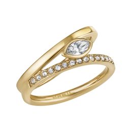 Breil Ring Damen Gr&ouml;&szlig;e 54 gold / transparent