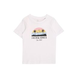 Jack & Jones Mini T-Shirt 'JJPalm' Jungen Gr&ouml;&szlig;e 110 hellblau / rosa / schwarz / wei&szlig;
