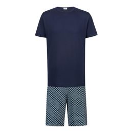 Mey Pyjama Herren Gr&ouml;&szlig;e S marine / tanne / wei&szlig;