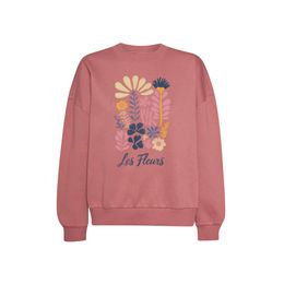 Greenbomb Sweatshirt 'Les Fleurs' Damen Gr&ouml;&szlig;e XL navy / gelb / orange / altrosa