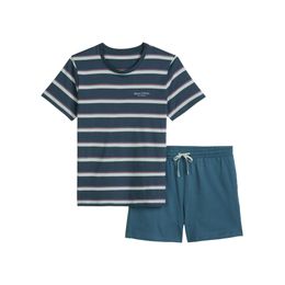Marc O'Polo Marc O'polo Pyjama ' Mix N Match ' Herren Gr&ouml;&szlig;e XL creme / dunkelblau / rot