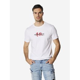 Koroshi T-Shirt Herren Gr&ouml;&szlig;e S rot / schwarz / offwhite