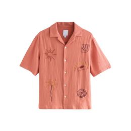 next Button Up Shirt male Orange size XS