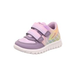 Superfit Sneaker 'SPORT7 MINI' M&auml;dchen Gr&ouml;&szlig;e 31 hellgelb / lila / pflaume / rosa