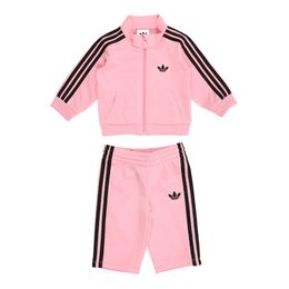 adidas originals Jogginganzug 'Firebird' Jungen Gr&ouml;&szlig;e 86 rosa / schwarz