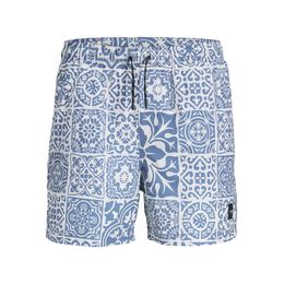 Jack & Jones Jack & Jones Badeshorts Herren Gr&ouml;&szlig;e S opal / wei&szlig;