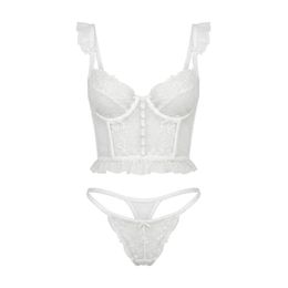 L.bev Underwear Sets 'Sogno Bianco Set' female White size L