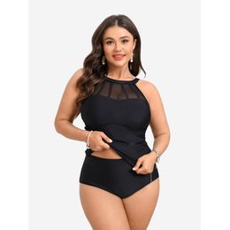 Cupshe Tankini 'DGA12D4M007AA' female Black size XL