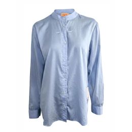 Liks. Munich Blouse 'Bluse Herzblumen Patch' female Blue size XL