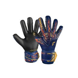 Reusch Torwarthandschuh 'Attrakt Gold X' Herren Gr&ouml;&szlig;e XL/XXL dunkelblau / dunkelgelb / orange / schwarz