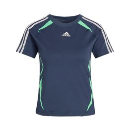 adidas originals T-Shirt 'Teamgeist' Damen Gr&ouml;&szlig;e S navy / silbergrau / hellgr&uuml;n