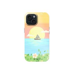 Glided Smartphone Case 'Cute Sunset Glided Handyh&uuml;lle' female Black size iPhone 15 Pro