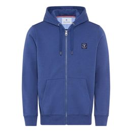 Delmao Zip-Up Hoodie male Blue size XL