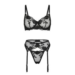 L.bev Underwear Sets 'Fiamma Nera' female Black size S