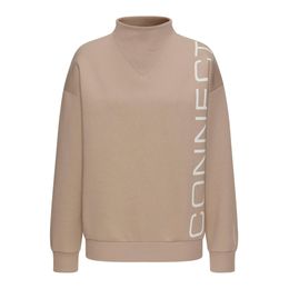 French Connection Sweatshirt Damen Gr&ouml;&szlig;e XS hellbraun / wei&szlig;