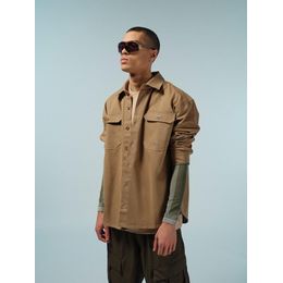 Pacemaker Button Up Shirt 'Bendix' female Beige size M