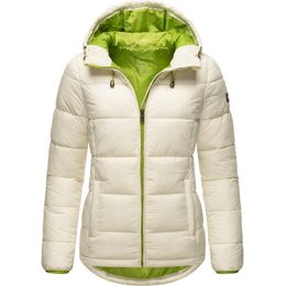 Marikoo Winterjacke 'Leandraa' Damen Gr&ouml;&szlig;e 4XL limette / schwarz / wei&szlig;