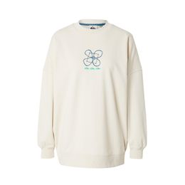 Quiksilver Sweatshirt Damen Gr&ouml;&szlig;e XL beige / blau / hellgr&uuml;n