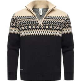 Ragwear Pullover Herren Gr&ouml;&szlig;e L beige / schwarz / wei&szlig;