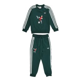 adidas originals Jogginganzug Jungen Gr&ouml;&szlig;e 122 dunkelgr&uuml;n / knallrot / schwarz / wei&szlig;