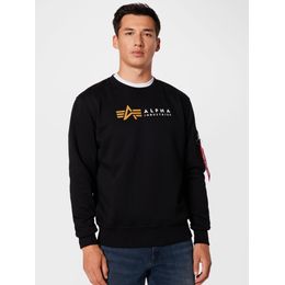 Alpha Industries Sweatshirt Herren Gr&ouml;&szlig;e M safran / rot / schwarz / wei&szlig;