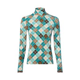 Marc Cain Shirt Damen Gr&ouml;&szlig;e XXL braun / petrol / orange / wei&szlig;