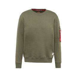 Alpha Industries Sweatshirt 'Dragon' Herren Gr&ouml;&szlig;e XL braun / goldgelb / oliv / wei&szlig;