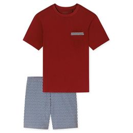 Schiesser Short Pajamas 'Comfort Nightwear' male Red size 3XL