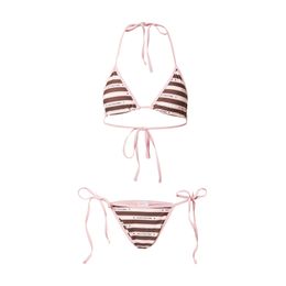 Juicy Couture Bikini Damen Gr&ouml;&szlig;e XS braun / altrosa