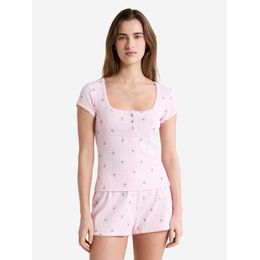 Etam Schlafshirt 'Katell' Damen Gr&ouml;&szlig;e M gr&uuml;n / rosa / rot