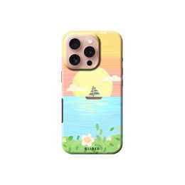 Glided Smartphoneh&uuml;lle 'Cute Sunset Glided Handyh&uuml;lle' Damen Gr&ouml;&szlig;e iPhone 15 Plus schwarz