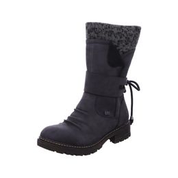 Rieker Stiefel Damen Gr&ouml;&szlig;e 42 dunkelgrau / graumeliert Winterschuhe
