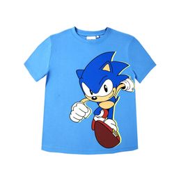 Sonic Shirt 'Sonic The Hedgehog T-Shirt' Jungen Gr&ouml;&szlig;e 128 hellblau