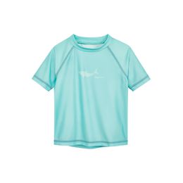 Playshoes Badeshirt 'Hai' Jungen Gr&ouml;&szlig;e 110/116 t&uuml;rkis / mint