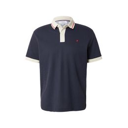 Replay Poloshirt Herren Gr&ouml;&szlig;e M dunkelblau / hellrot / offwhite
