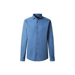 Hackett London Hemd 'Ess' Herren Gr&ouml;&szlig;e S blue denim