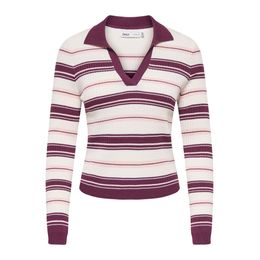 Only Pullover 'ONLKaya' Damen Gr&ouml;&szlig;e S mauve / rosa / rotviolett / wei&szlig;