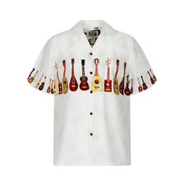 Ky's Button Up Shirt 'Ukulele' male White size L