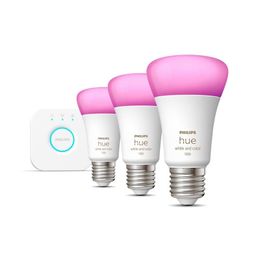 PHILIPS Hue White & Color Ambiance LED, 3er Set E27, 2000-6500 K, 11 W, 8719514291515,