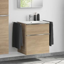 Duravit ME by Starck Waschtisch, evineo ineo4 Unterschrank B: 63 cm, 2 Ausz&uuml;ge, mit Griff,, 233663AC00+BE0265OA,