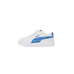 Puma Sneaker 'Court Classic Clean Dino A' Jungen Gr&ouml;&szlig;e 25 blau / hellblau / gr&uuml;n / wei&szlig;