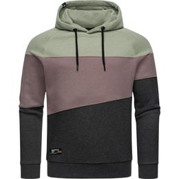 Ragwear Sweatshirt 'Thres' Herren Gr&ouml;&szlig;e L taupe / anthrazit / oliv