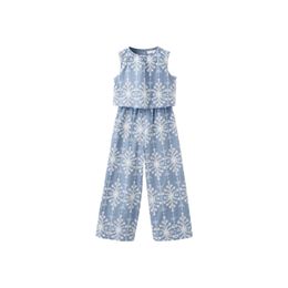 Mango Kids Overall 'Creta' M&auml;dchen Gr&ouml;&szlig;e 116 himmelblau / wei&szlig;