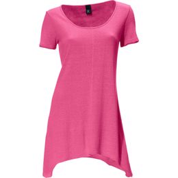 Heine Damen Longshirt aus Bourette-Seide pink Gr&ouml;&szlig;e 50