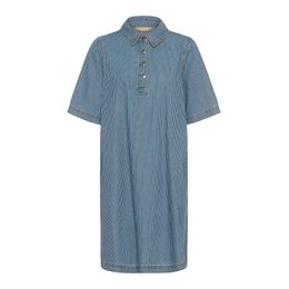 Culture Kleid ''Ayna' Damen Gr&ouml;&szlig;e 38 blue denim / wei&szlig; Winterkleid
