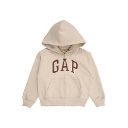 GAP Sweatjacke Jungen Gr&ouml;&szlig;e 116/122 braun / cappuccino