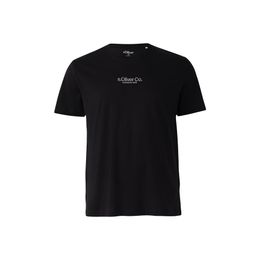 s.Oliver Men Big Sizes T-Shirt Herren Gr&ouml;&szlig;e 5XL hellgrau / schwarz